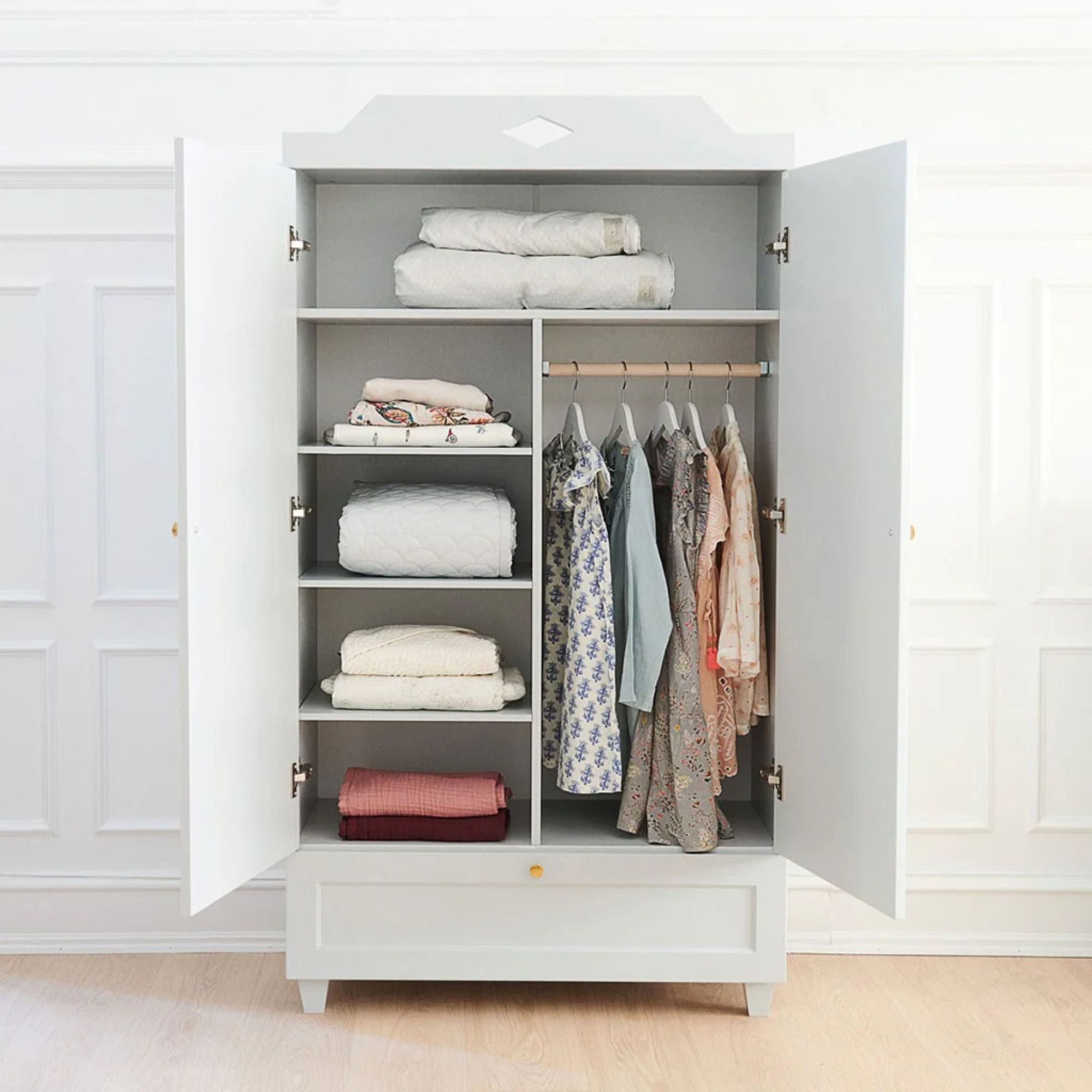Armoire Luca Wardrobe FSC - Blanc