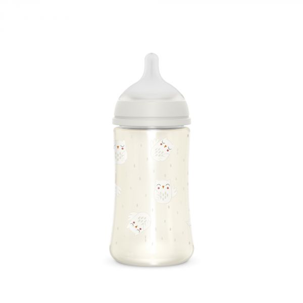 Biberon 270ml avec tétine SXPro M bonhomia beige - Made in Bébé
