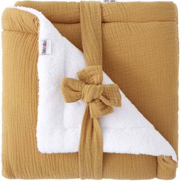 Couverture polaire doublée Noisette