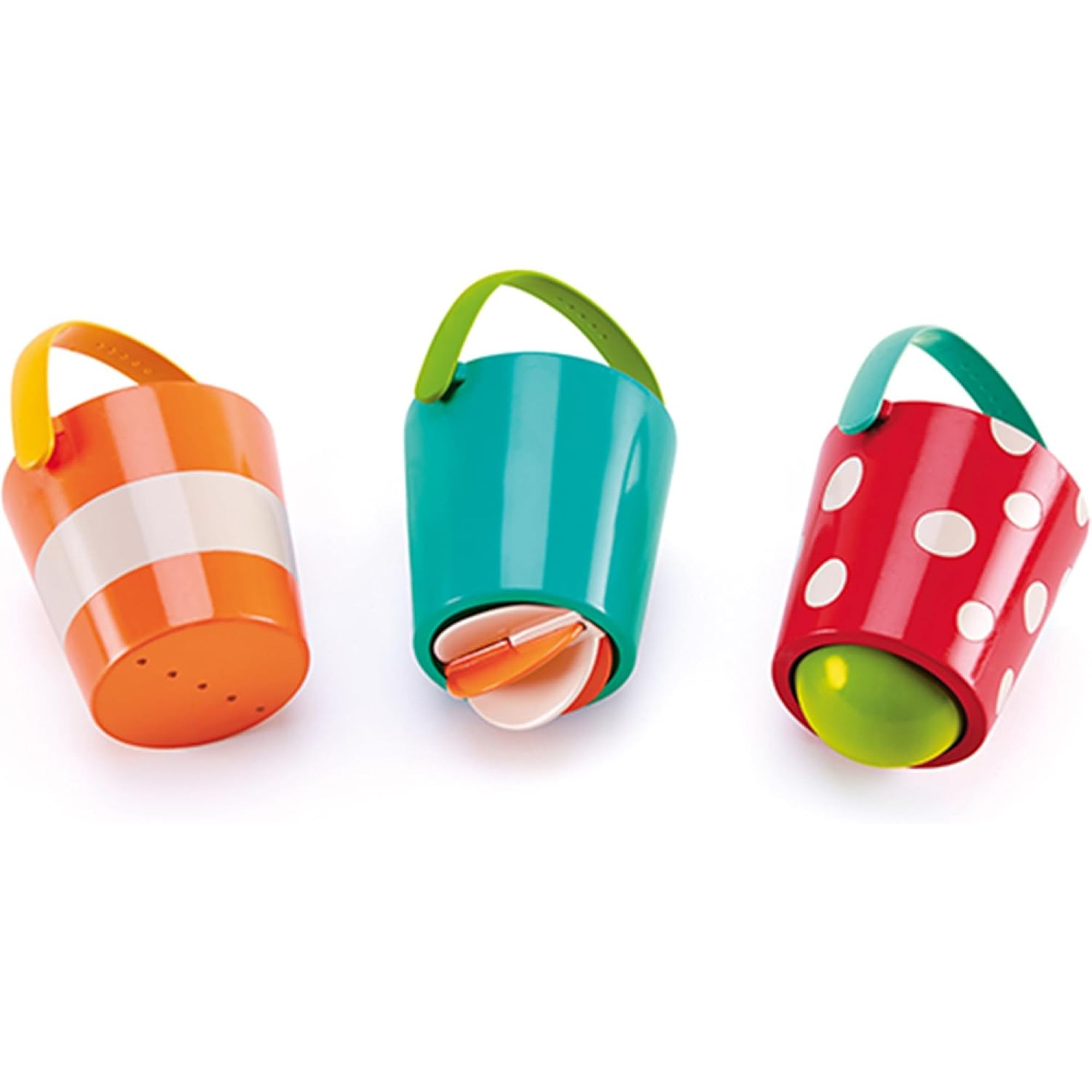 Ensemble de 3 seaux colorés pour le bain