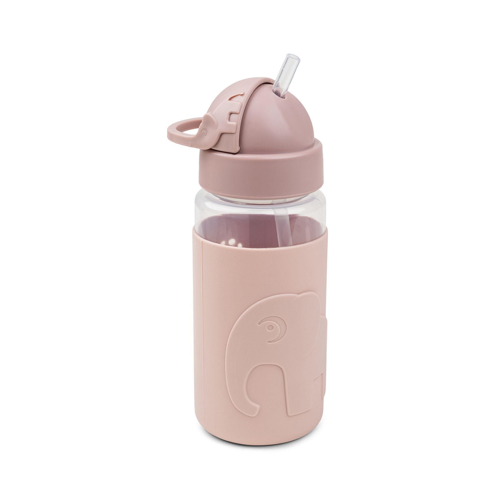 Gourde avec paille Easy-Grip Elphee Rose - Made in Bébé