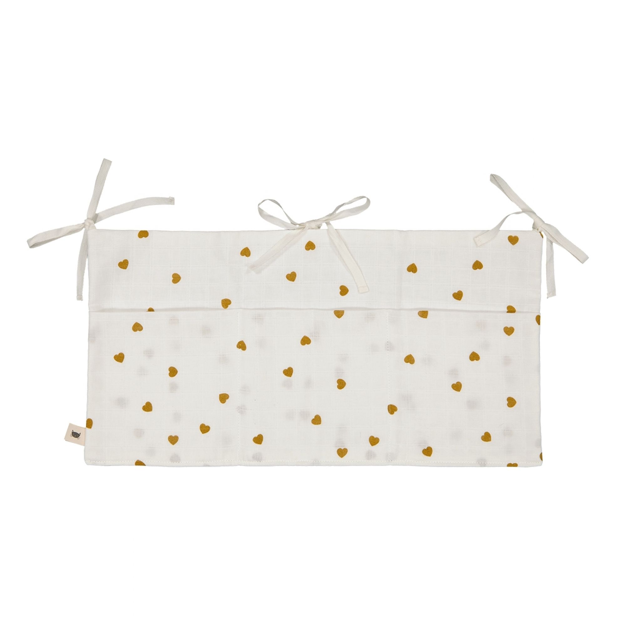 Pochette De Lit Mathilde Cœur Moutarde Made In Bébé