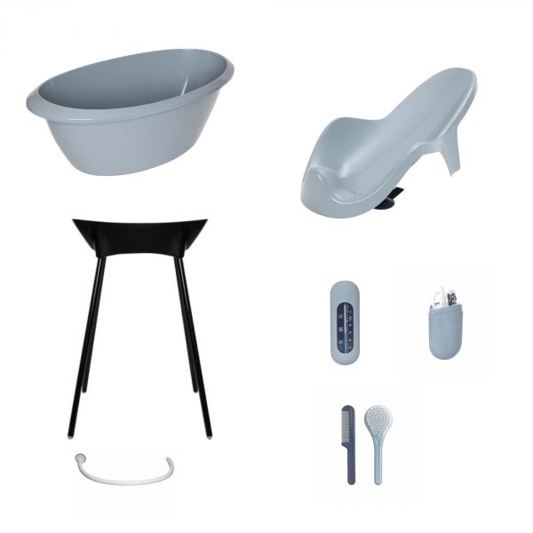 Baignoire + support + accessoires de bain Iron Blue