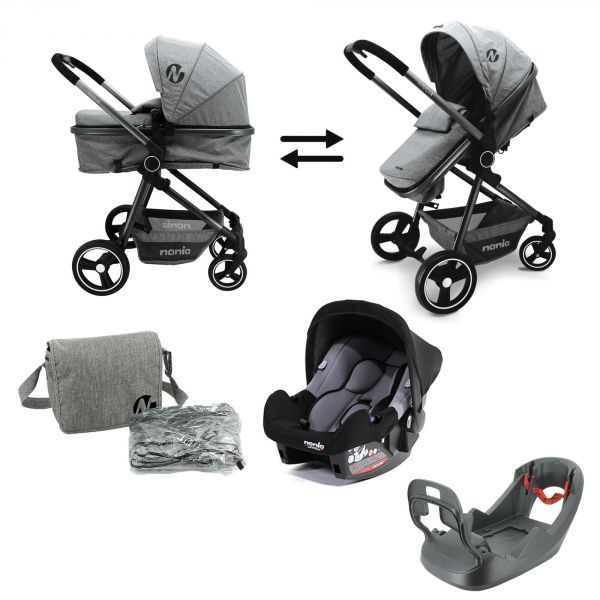 Poussette trio : pack poussette trio 3 en 1 - Made in Bébé
