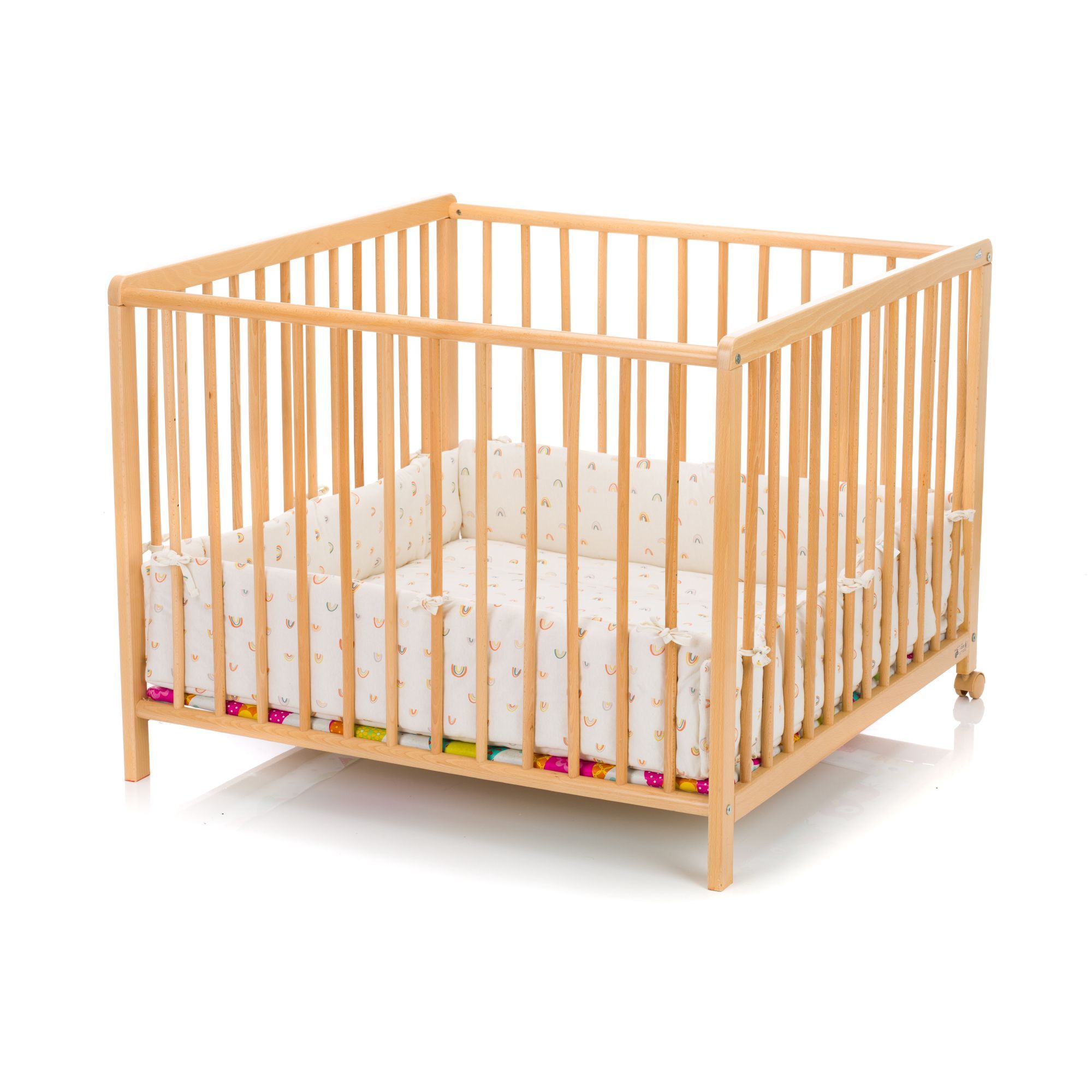 Tapis de parc Jersey Rainbows beige