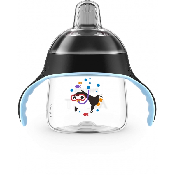 Philips Avent Tasse Bec Anti Fuites 200 Ml Pingouin Noir Made In Bébé