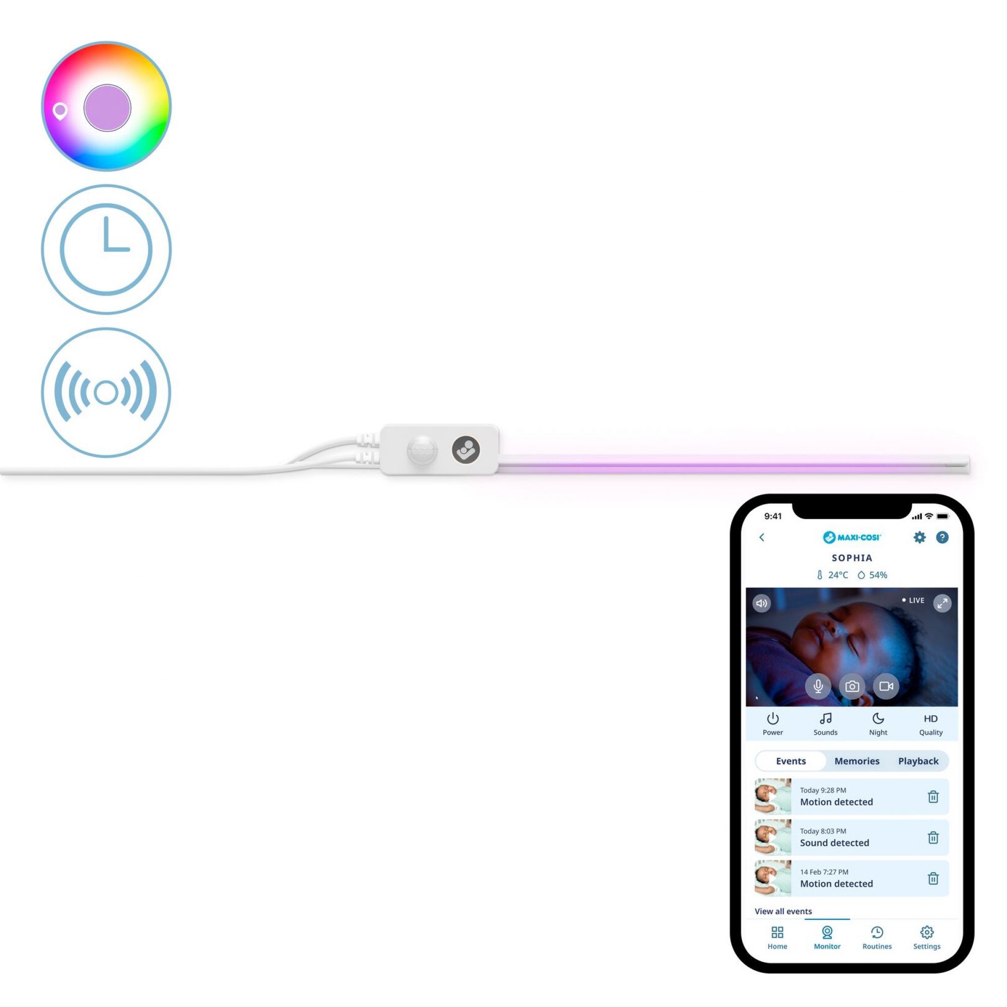 Veilleuse de lit Glow - Made in Bébé